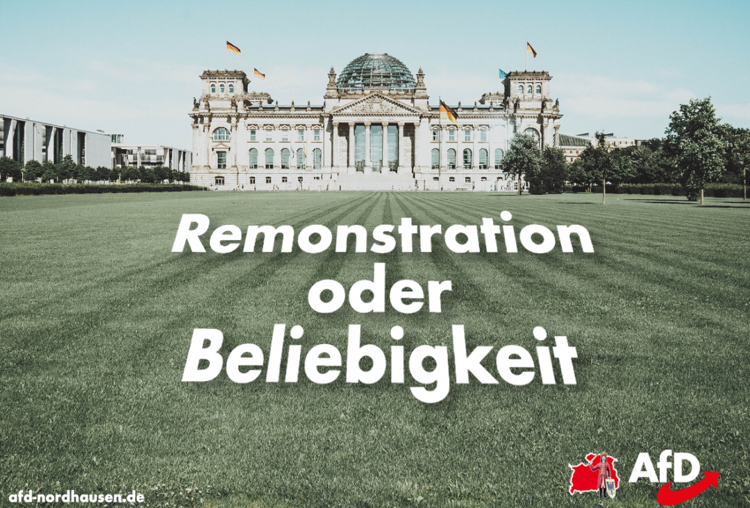 Remonstration oder Beliebigkeit | AfD NORDHAUSEN